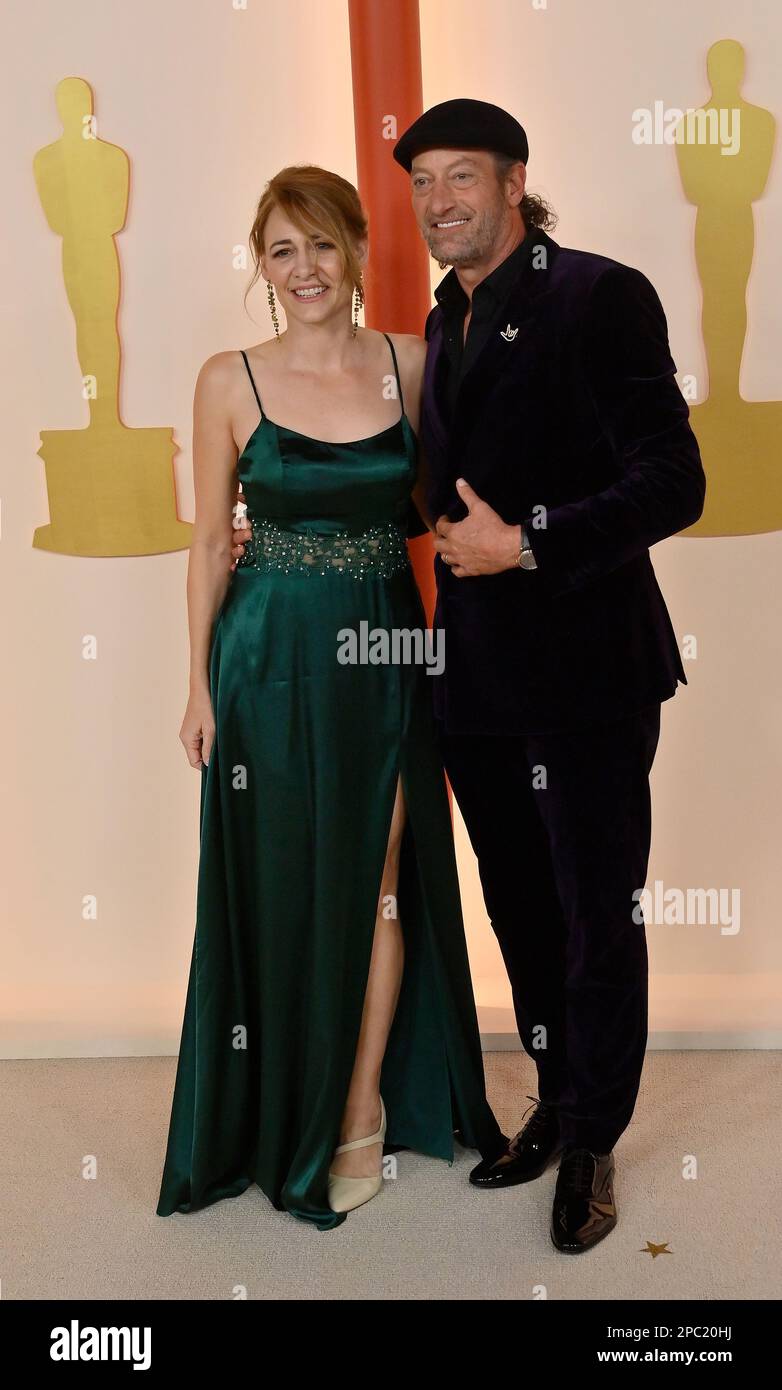 (L-R) Deanne Bray and Troy Kotsur attend the 95th annual Academy Awards ...