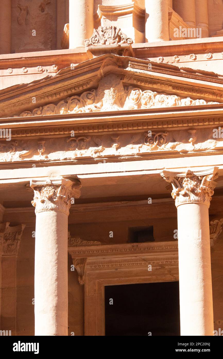 The Treasury is one of the most elaborate temples in Petra, a city of ...