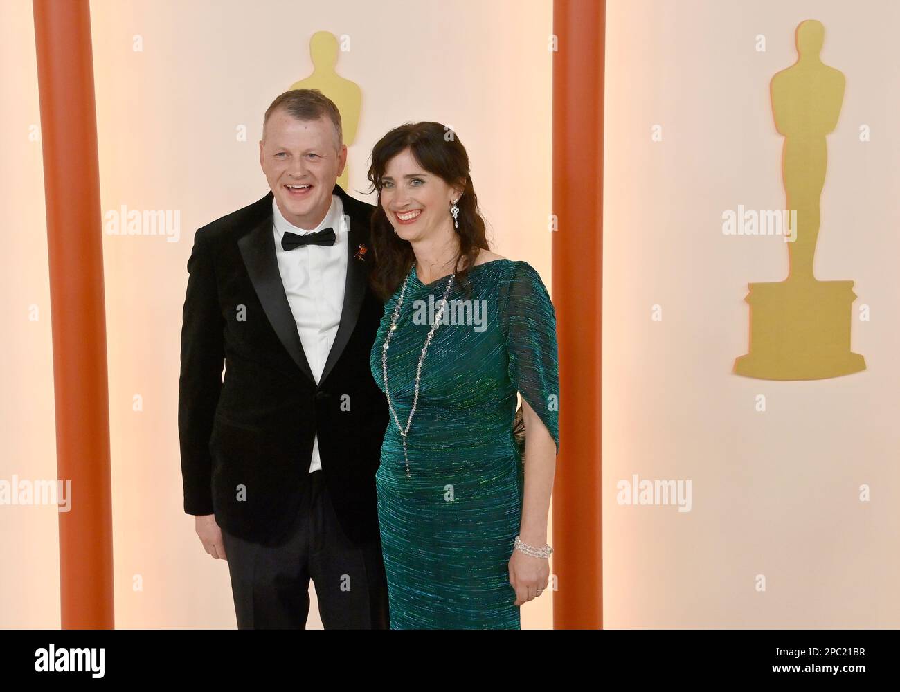 (L-R) Mark Swift and guest attend the 95th annual Academy Awards at the ...