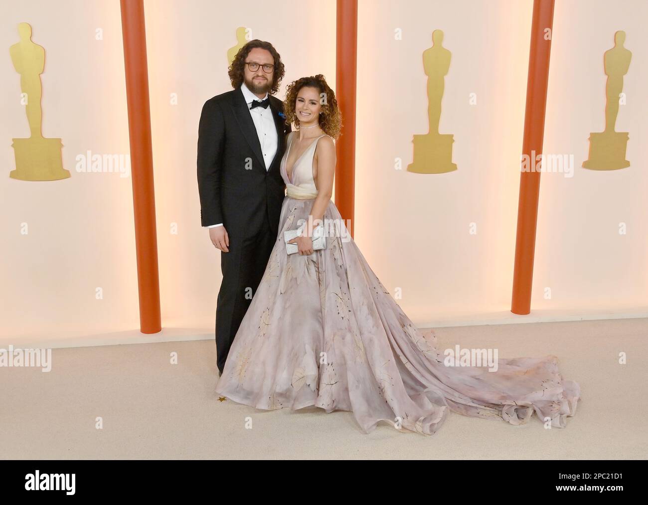 (L-R) Markus Frank and Nadija Frank attend the 95th annual Academy ...