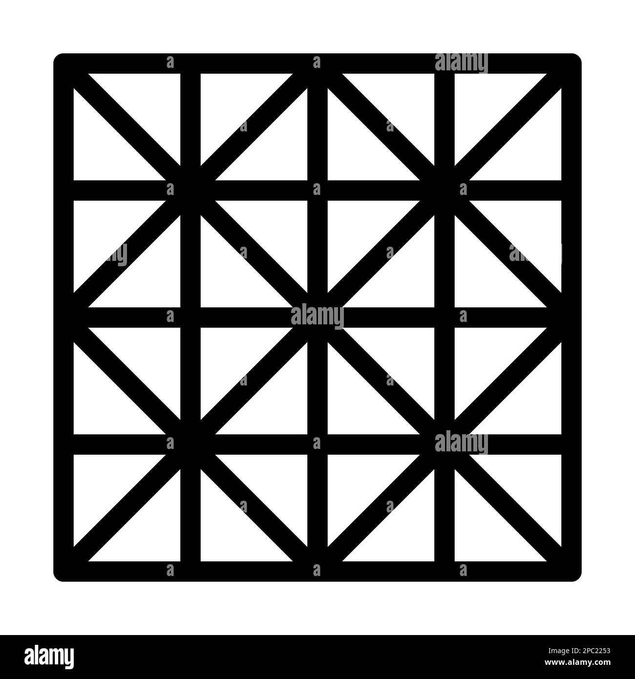 Floor Tiles Vector Thick Line Icon For Personal And Commercial Use ...