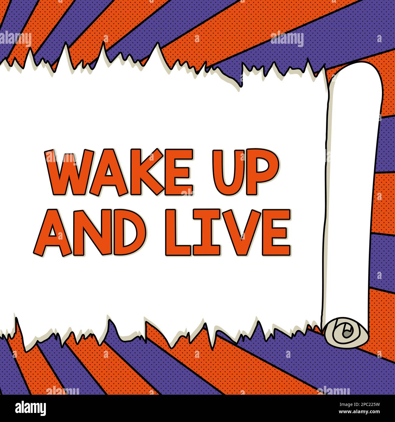 Text sign showing Wake Up And Live. Word Written on Motivation ...