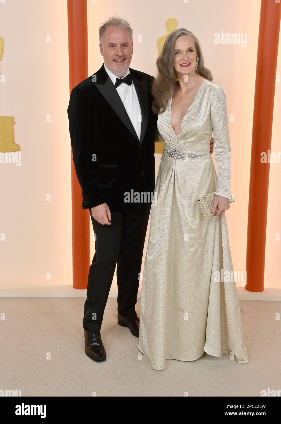 (L-R) Mark Gustafson and Jennifer Smieja attend the 95th annual Academy ...