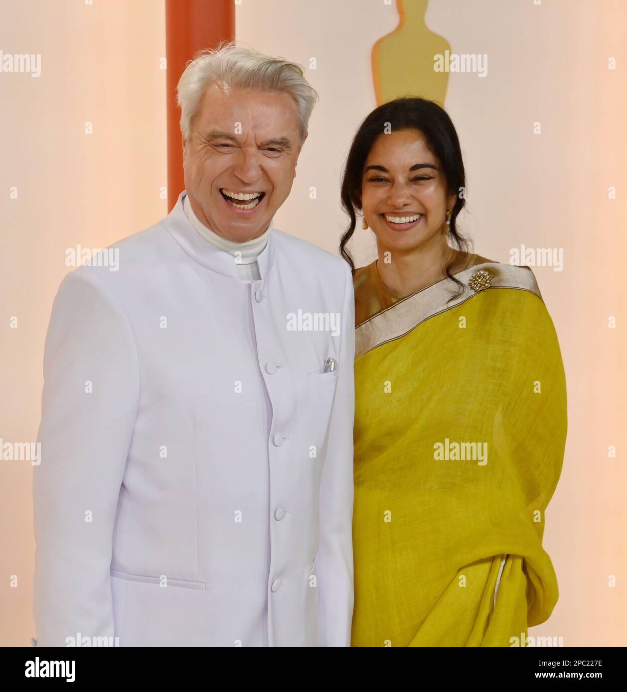 (L-R) David Byrne and Mala Gaonkar attend the 95th annual Academy ...