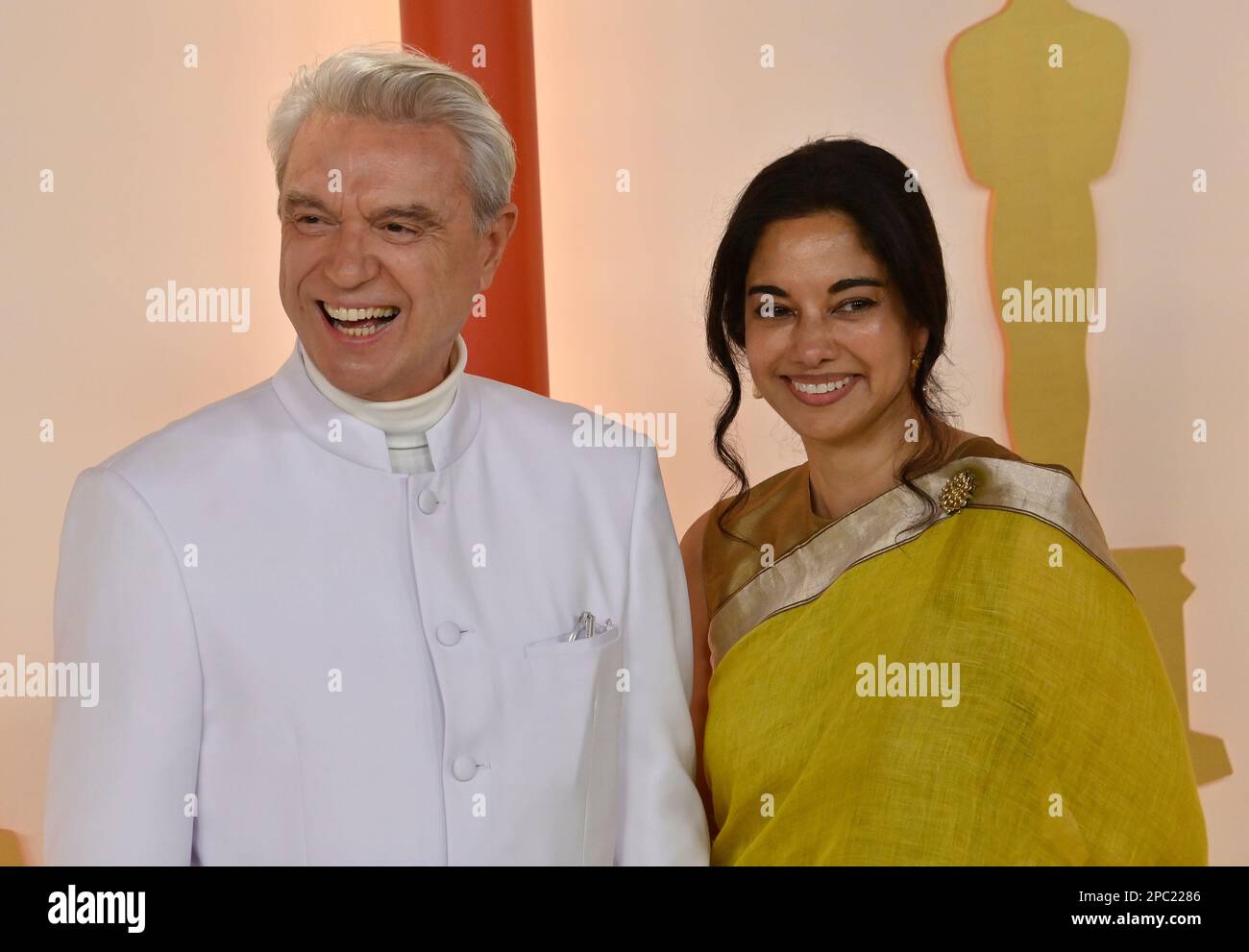 (L-R) David Byrne and Mala Gaonkar attend the 95th annual Academy ...