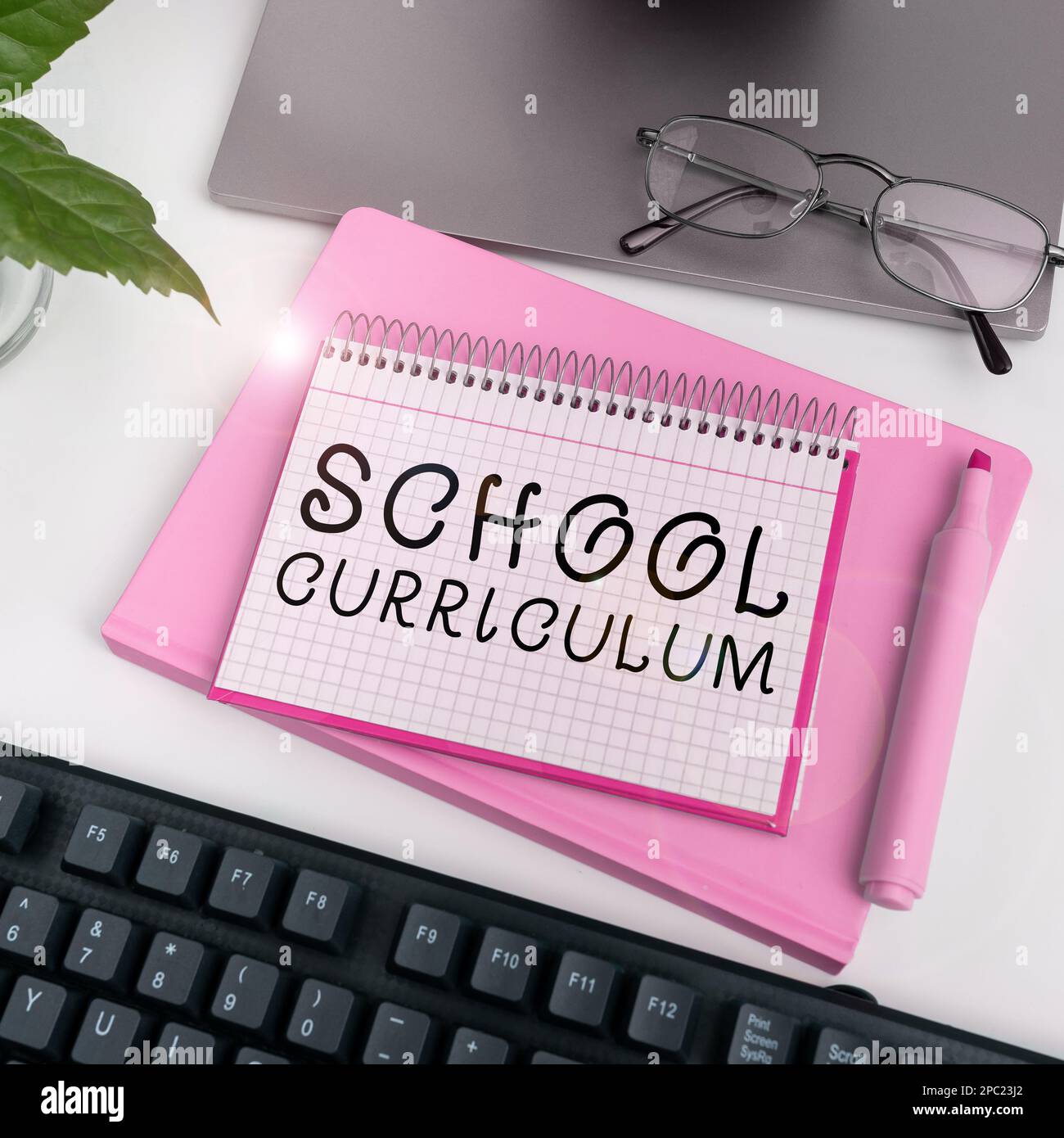 Conceptual caption School Curriculum. Conceptual photo designed to ...