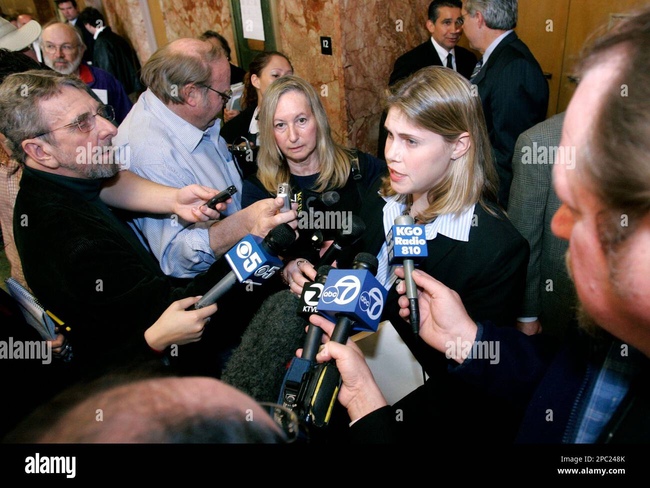 Deputy State Attorney General Maggy Krell speaks to members of the ...