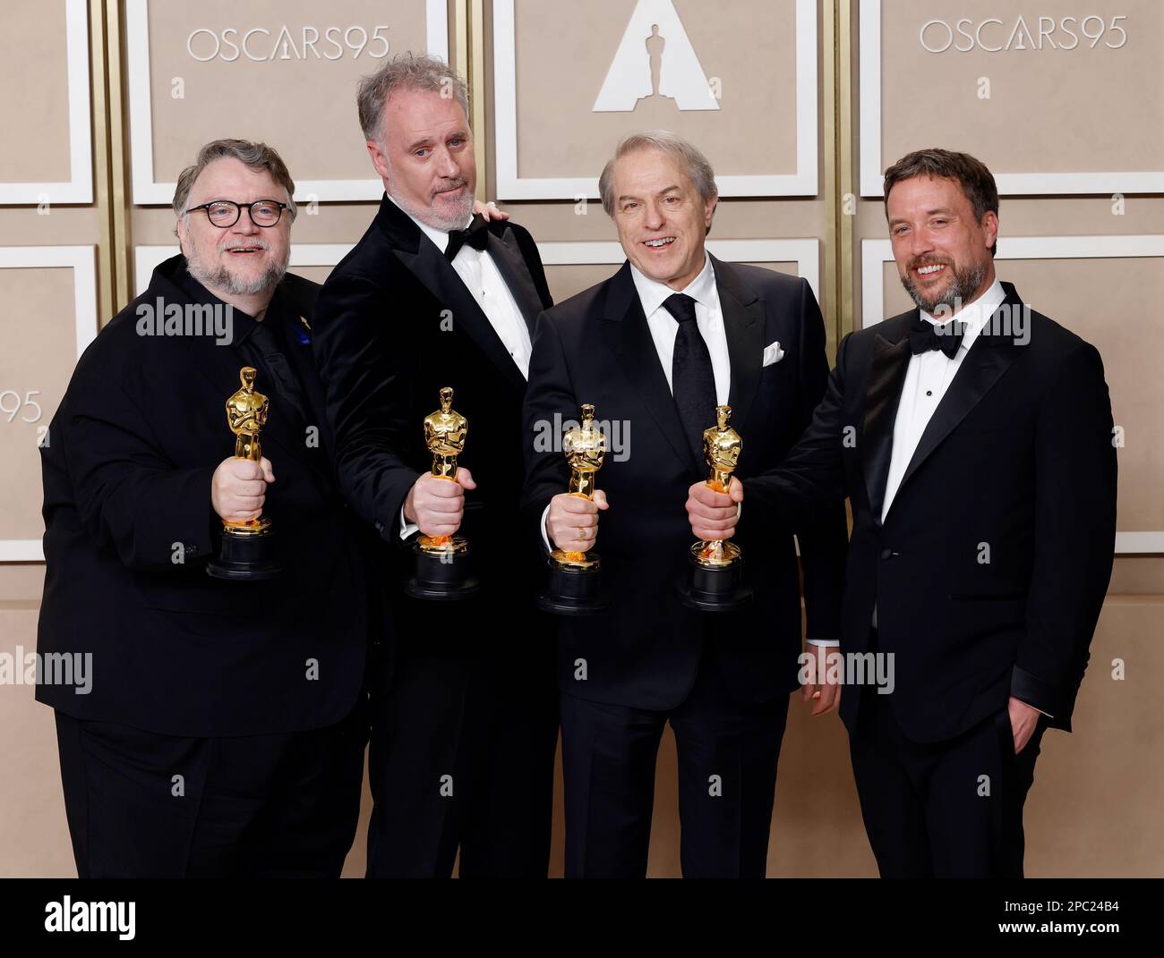 (L-R) Guillermo del Toro, Mark Gustafson, Gary Ungar and Alex Bulkley ...
