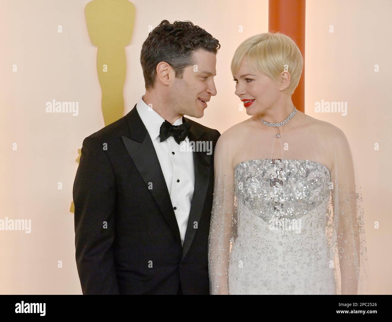 (L-R) Thomas Kail and Michelle Williams attend the 95th annual Academy ...