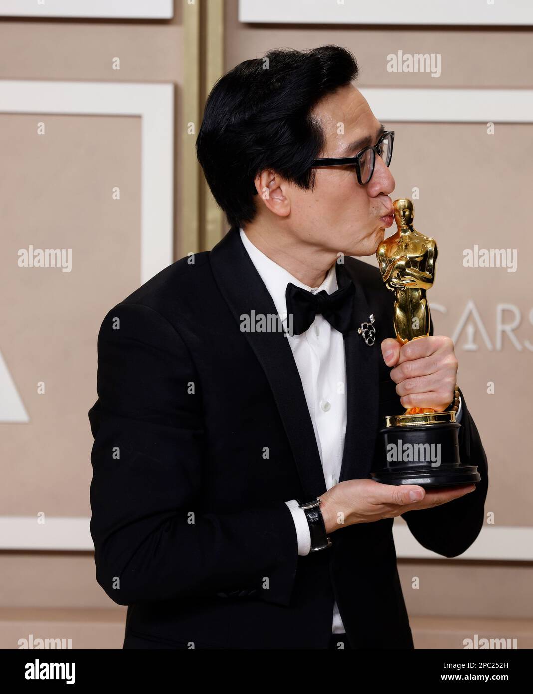 Ke Huy Quan winner of the award for Best Supporting Actor, for ...