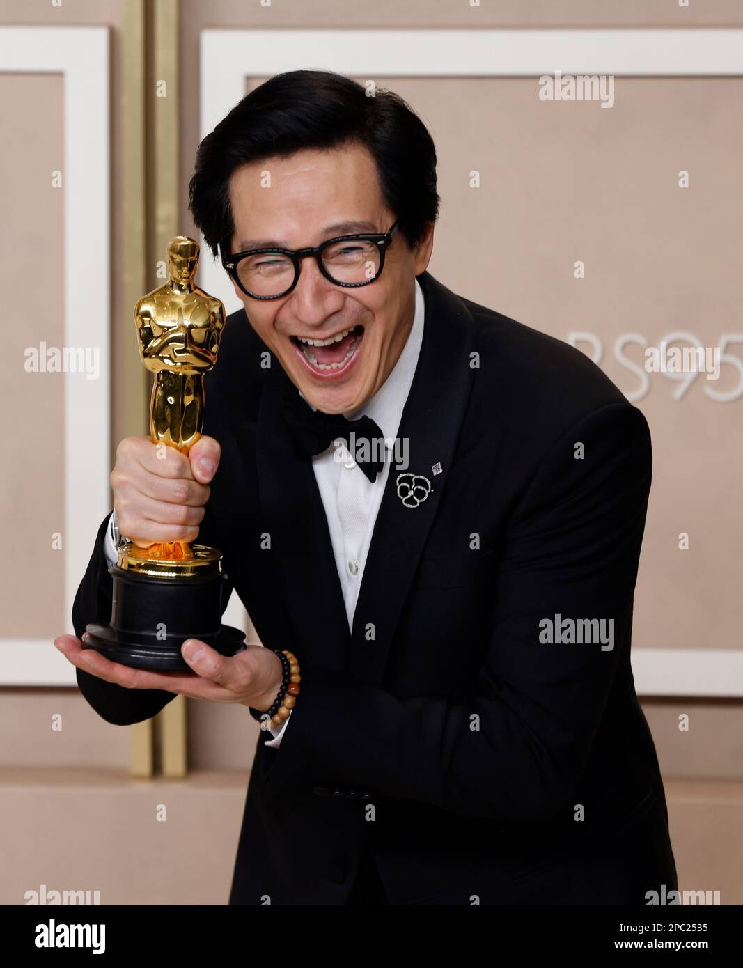 Ke Huy Quan winner of the award for Best Supporting Actor, for ...