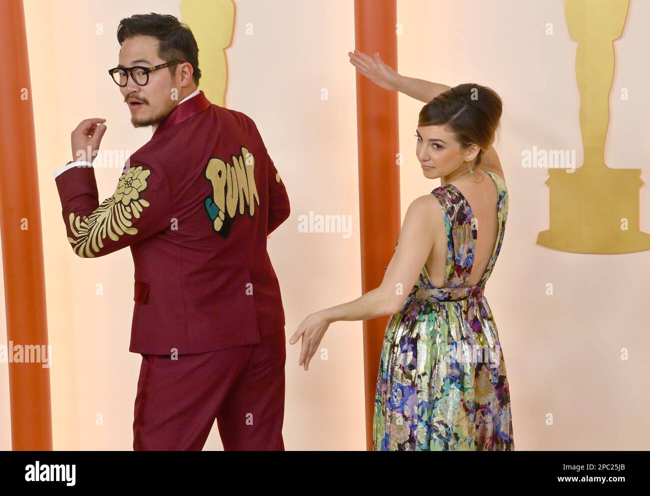 (L-R) Daniel Kwan and Kirsten Lepore attend the 95th annual Academy ...