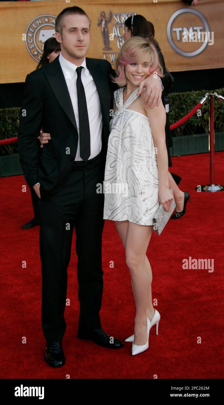 Ryan Gosling and Rachel McAdams arrive at the 13th Annual Screen Actors ...