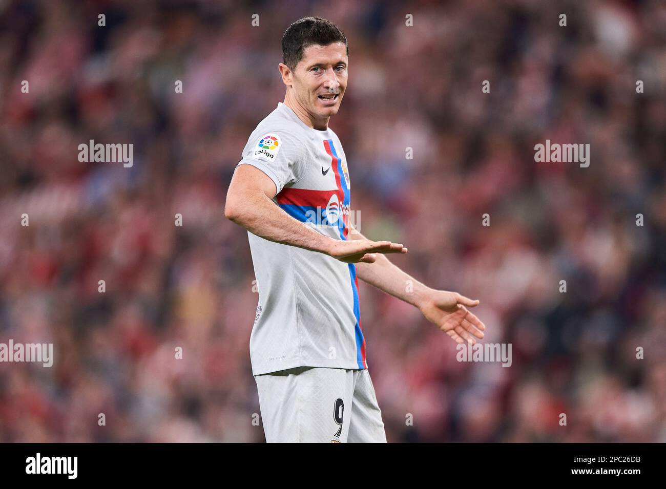 Robert Lewandowski of FC Barcelona during the La Liga match between ...