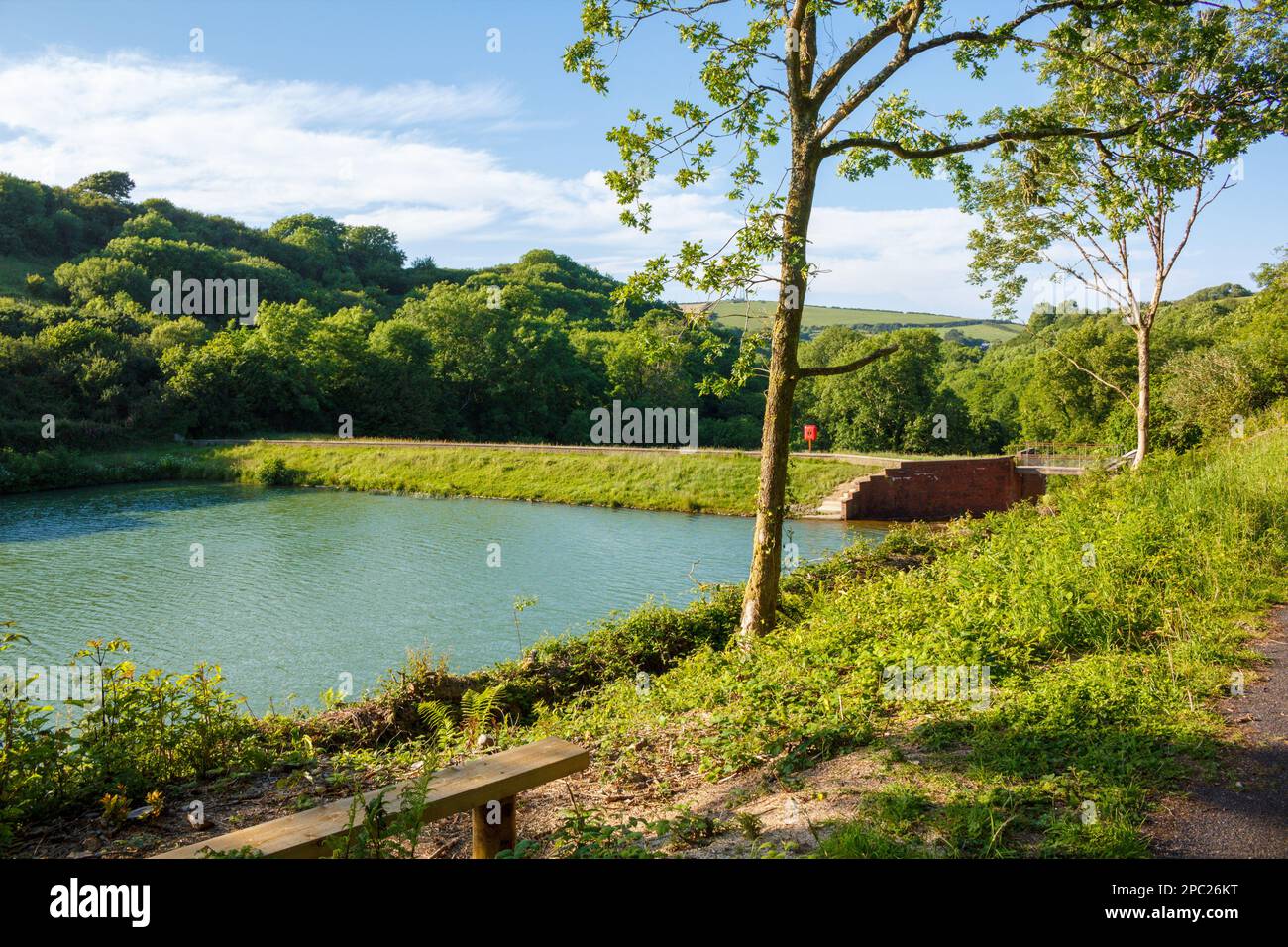 Slade Reservoir, Ilfracombe, North Devon, UK Stock Photo - Alamy