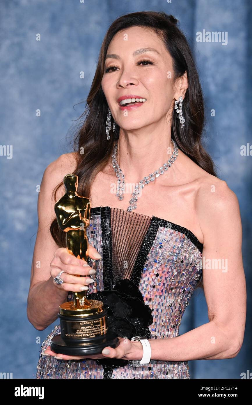 Los Angeles, USA. 13th Mar, 2023. Michelle Yeoh arriving at the Vanity ...