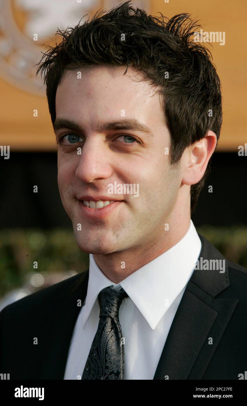B.J. Novak arrives at the 13th Annual Screen Actors Guild Awards on ...