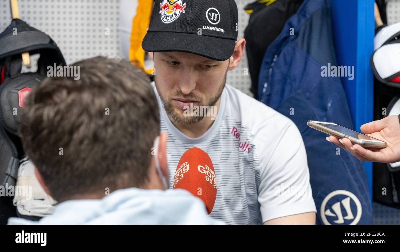 Munich, Germany. 13th Mar, 2023. Ice hockey: DEL, media round with ...