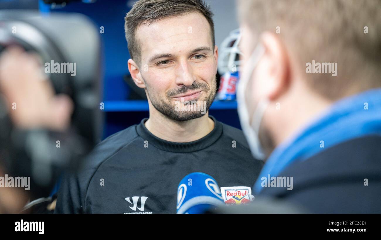 Munich, Germany. 13th Mar, 2023. Ice hockey: DEL, media round with ...