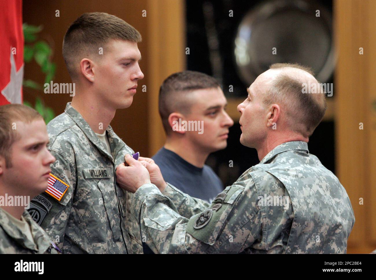 Major Gen. Charles Jacoby Jr., commander of U.S. Army Alaska, right ...