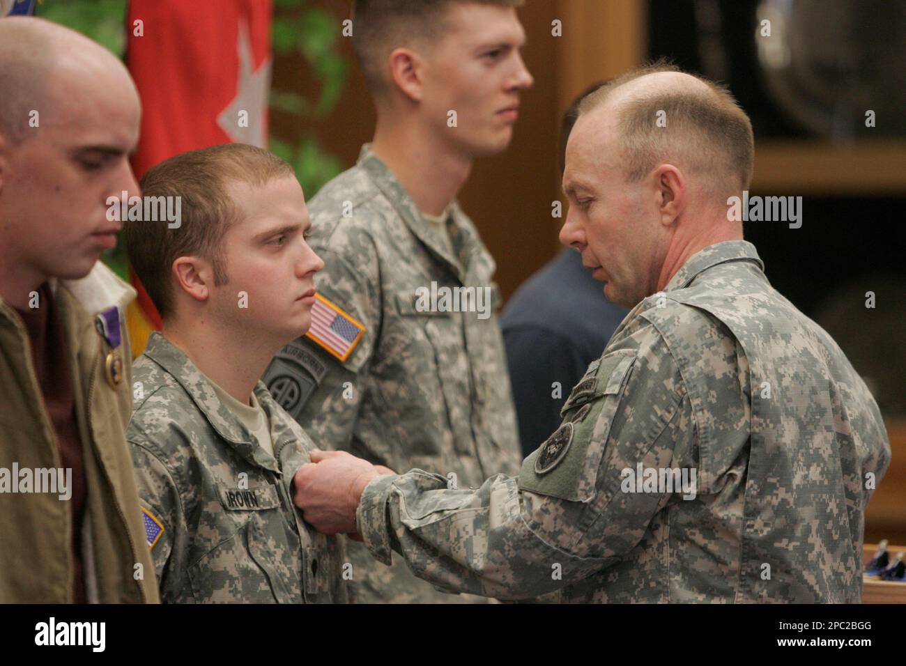 Major Gen. Charles Jacoby Jr., right, commander of U.S. Army Alaska ...