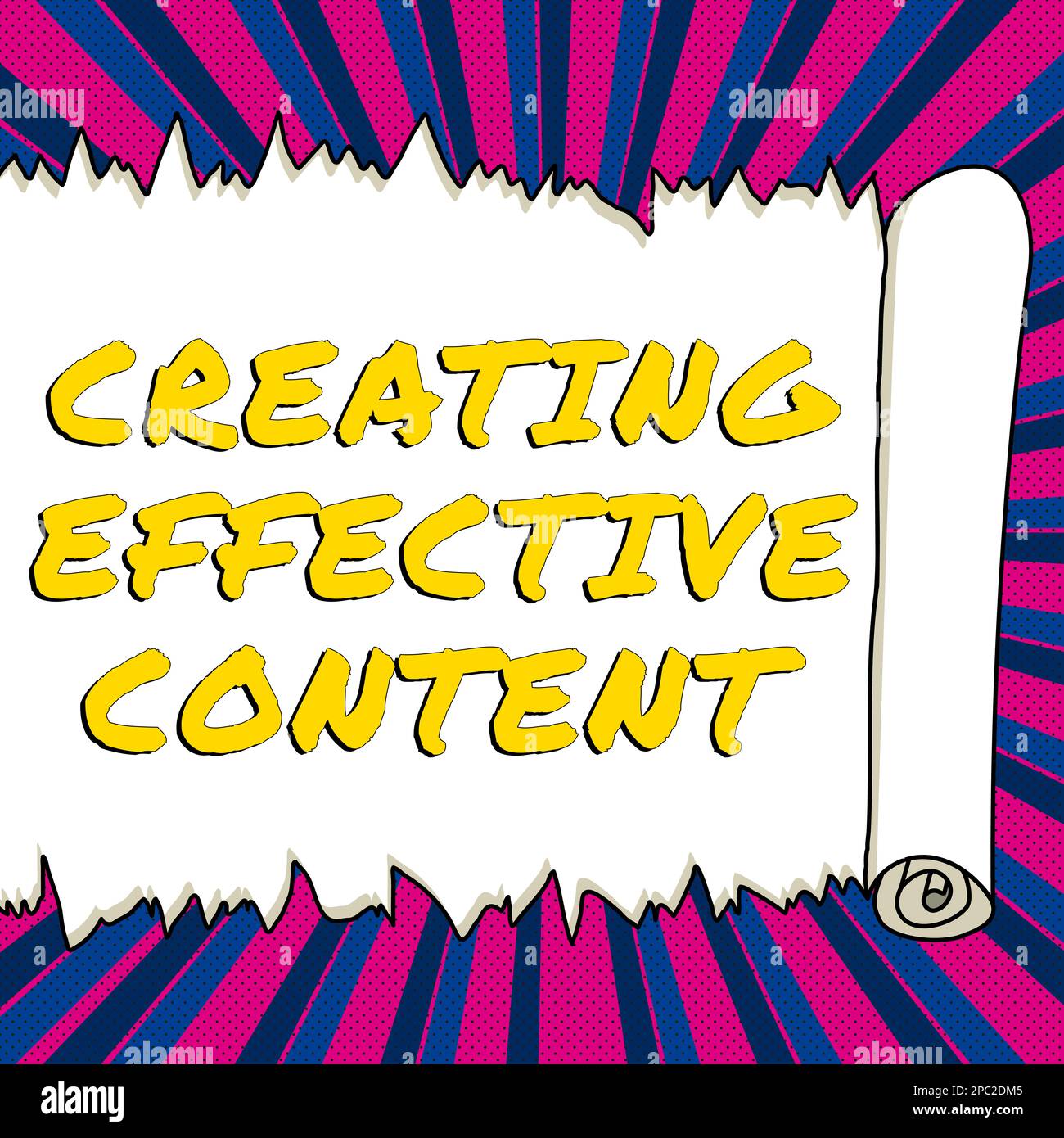 Text Caption Presenting Creating Effective Content Business Idea