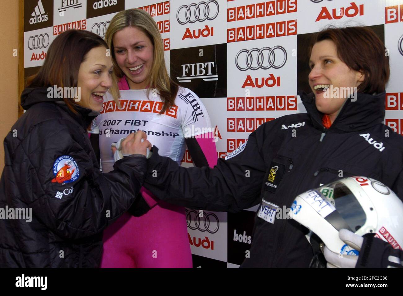 Switzerland's Maya Pedersen-Bieri, silver medal winner, right ...
