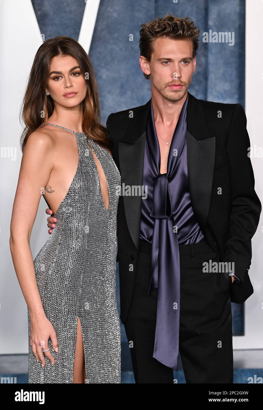 Los Angeles, USA. 13th Mar, 2023. Kaia Gerber and Austin Butler ...
