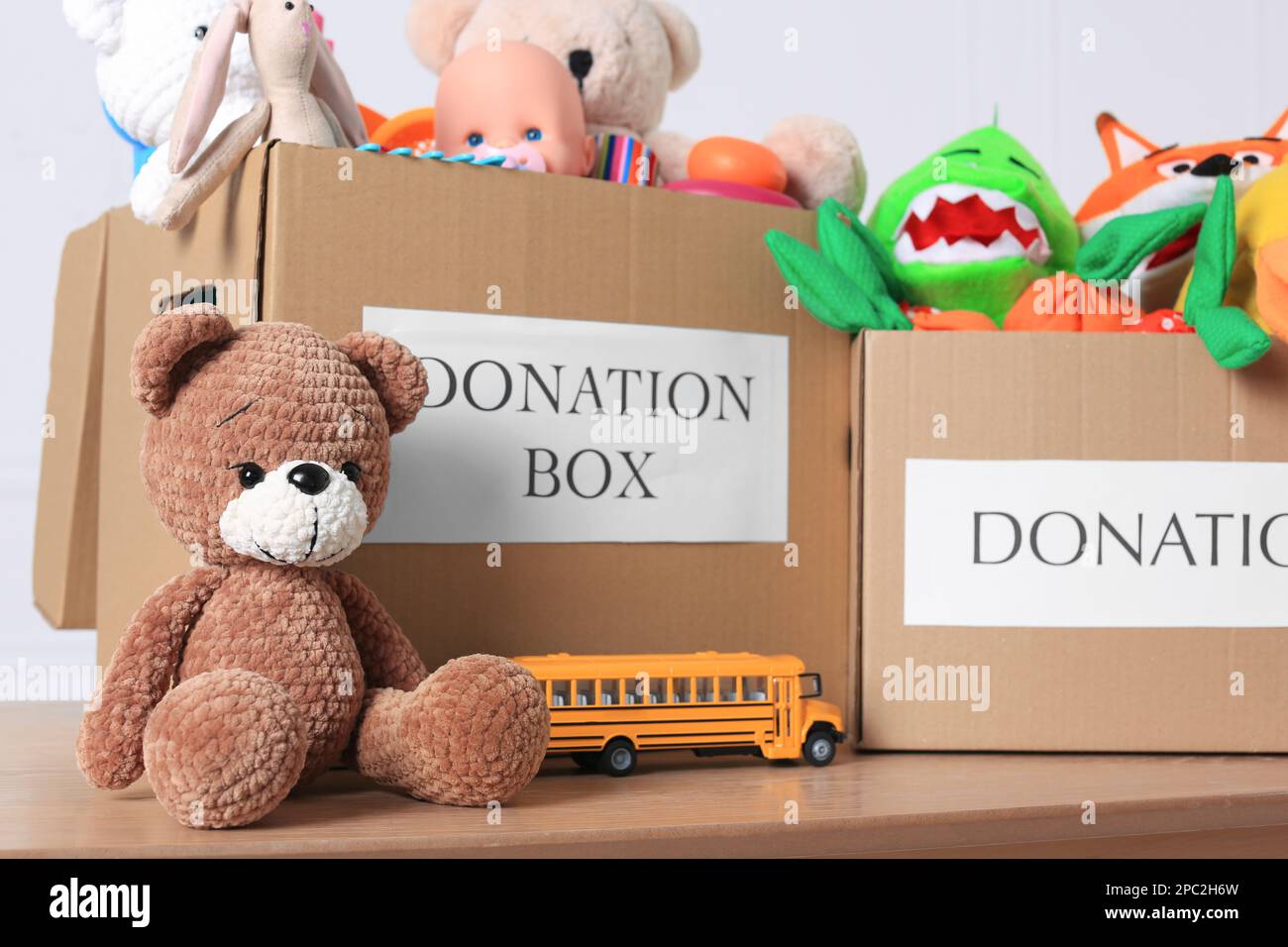 Wooden donation boxes hi-res stock photography and images - Alamy