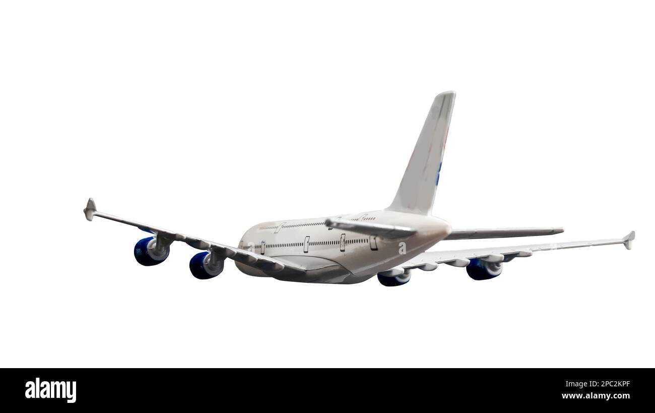 Airplane isolated on white background Stock Photo - Alamy