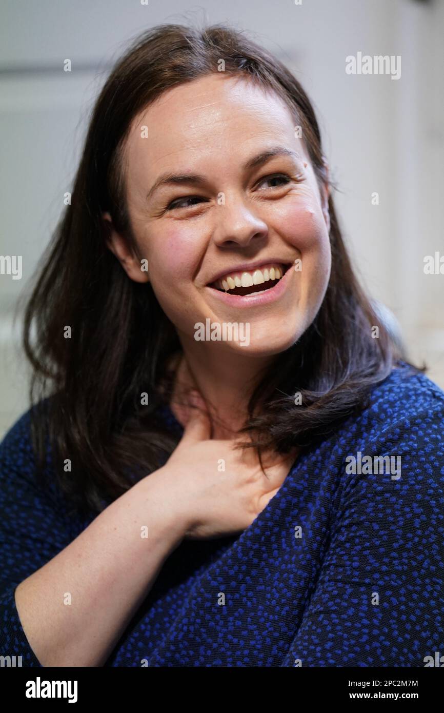 SNP leadership candidate Kate Forbes during a visit the Empower Women ...