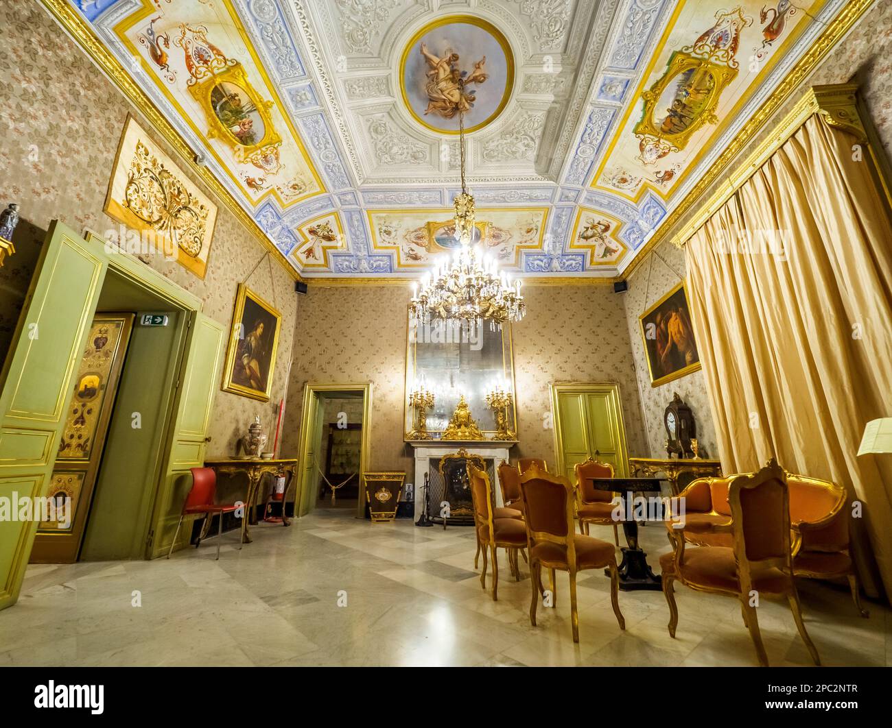 Stanza dei Novelli (Novelli's room) in the Filangeri-Cutò aristocratic ...