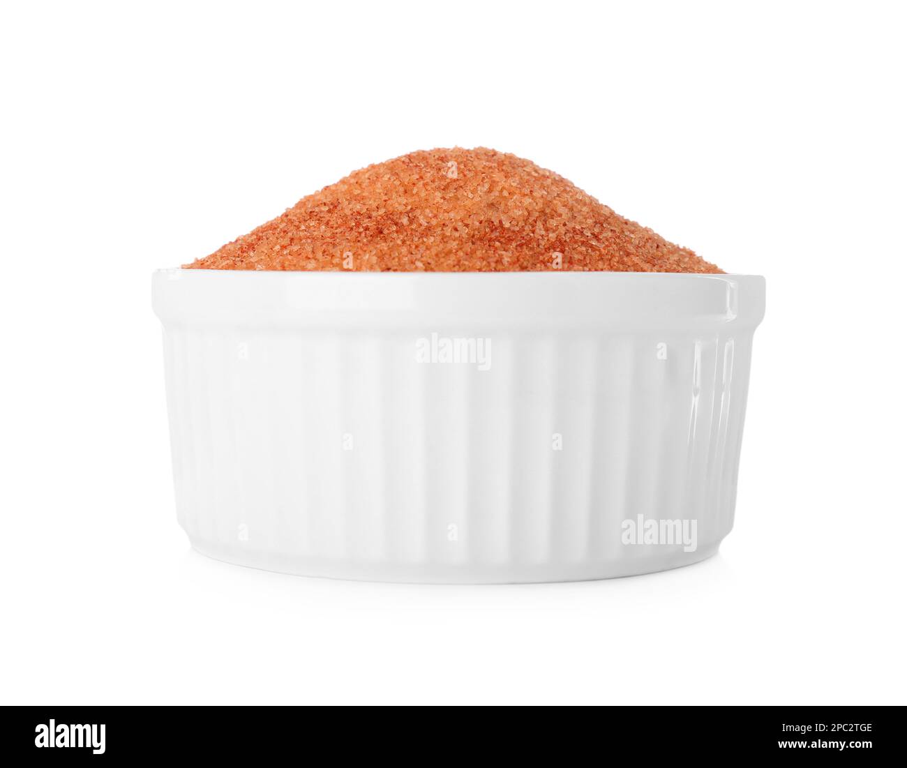 Orange salt in bowl isolated on white Stock Photo - Alamy