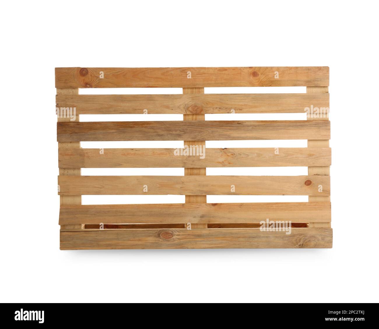 Wooden pallet isolated on white. Transportation and storage Stock Photo ...