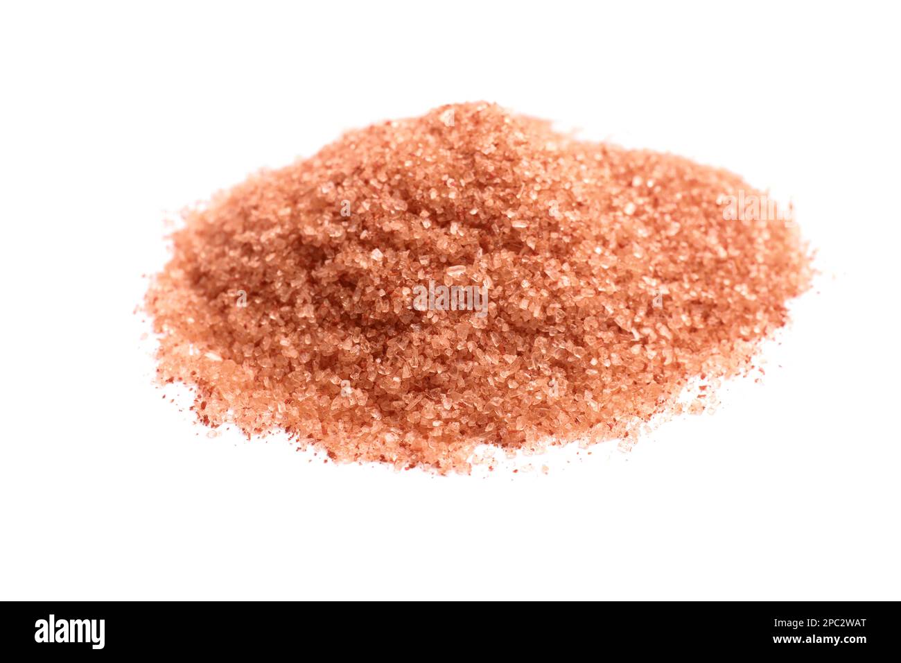 Heap of orange salt on white background Stock Photo - Alamy