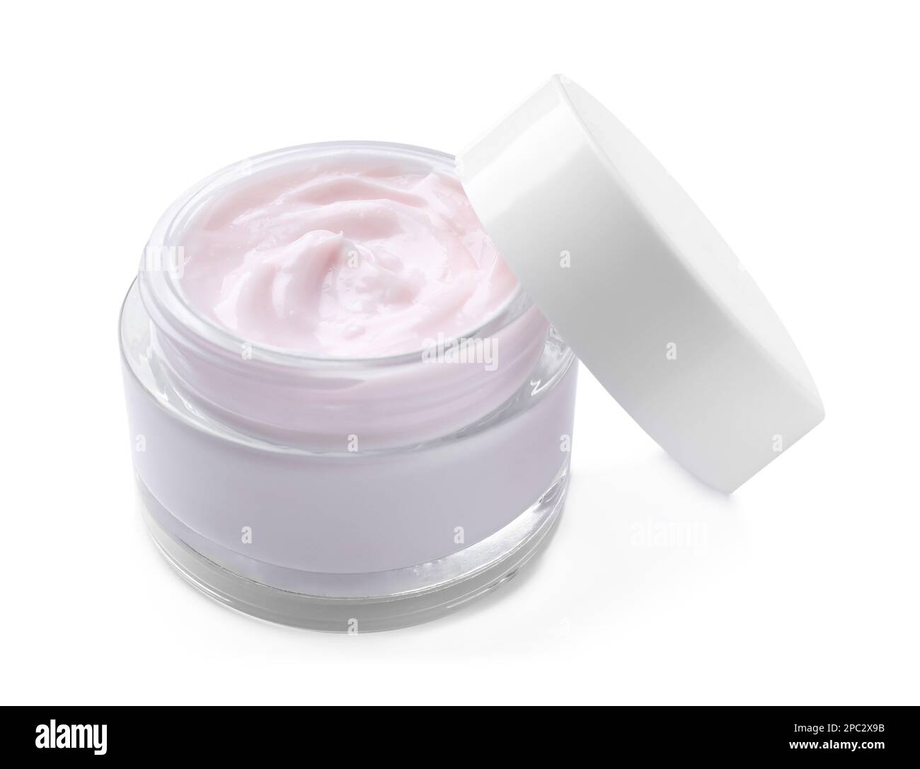 Jar of body cream isolated on white Stock Photo - Alamy