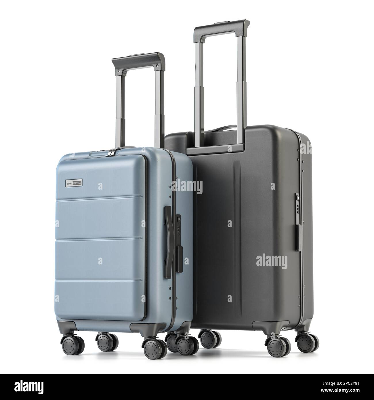 3d illustration travel luggage Cut Out Stock Images & Pictures - Alamy