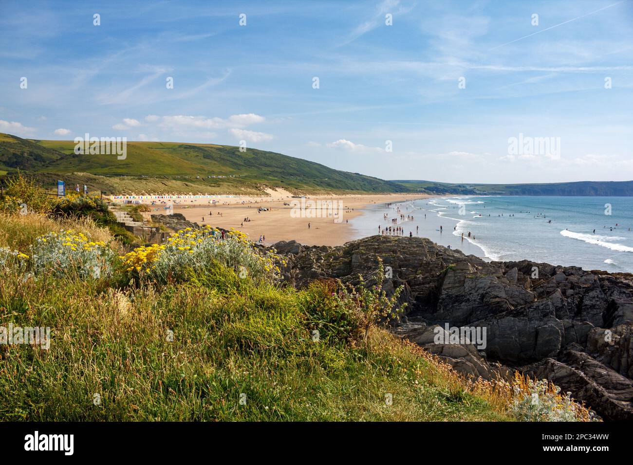 Woolacombe, North Devon, UK Stock Photo - Alamy