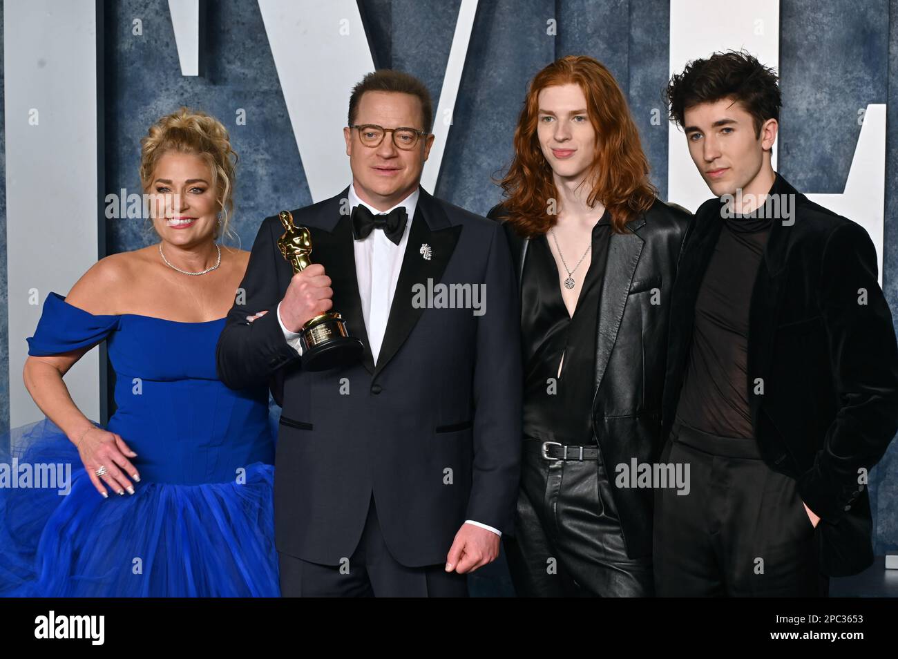 Beverly Hills, USA. 12th Mar, 2023. Brendan Fraser, Jeanne Moore & Sons ...