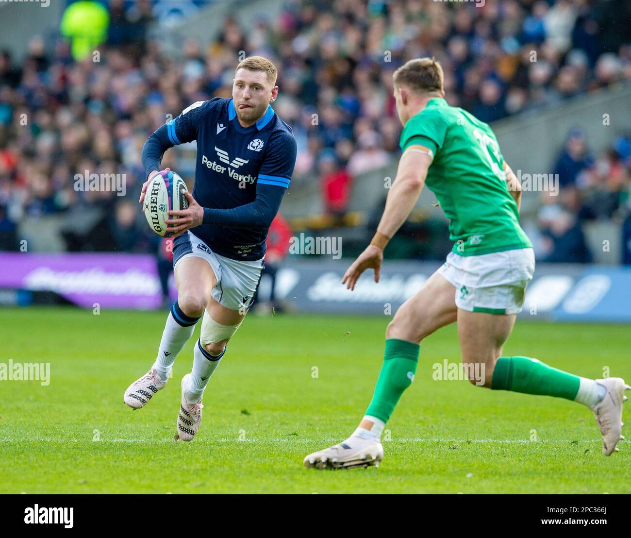Guinness Six Nations 2023. ScotlandÕs Finn Russell and IrelandÕs Garry ...