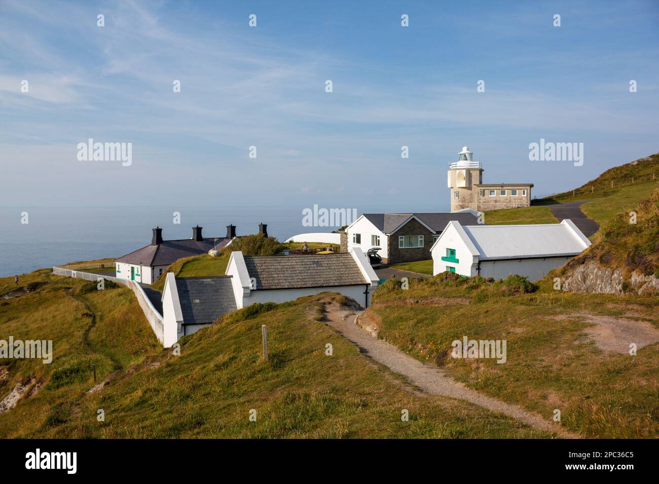 Bull Point Lighthouse, Mortehoe, North Devon, UK Stock Photo - Alamy