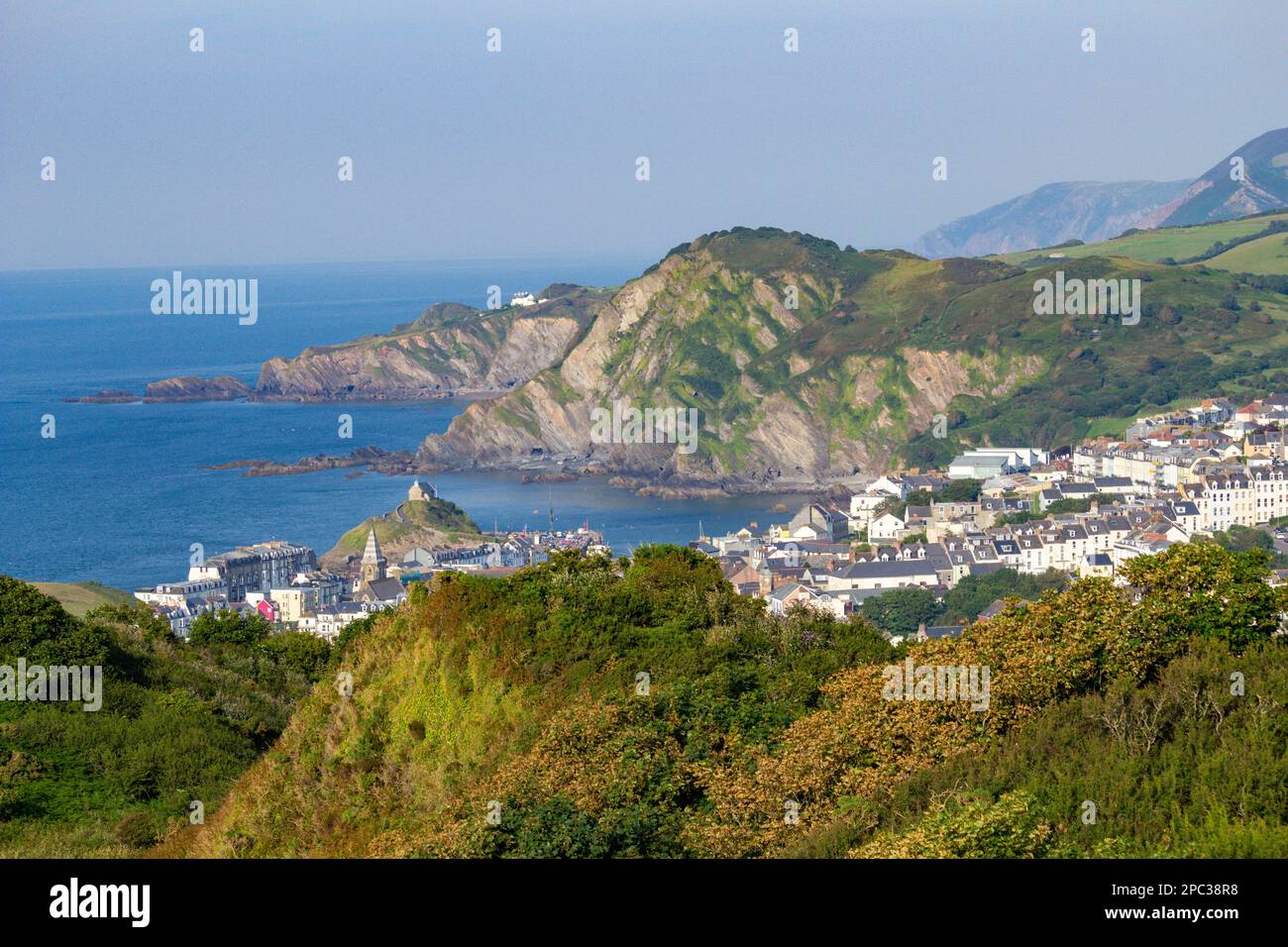 Aerial view of Ilfracombe from the Torrs Park Stock Photo - Alamy