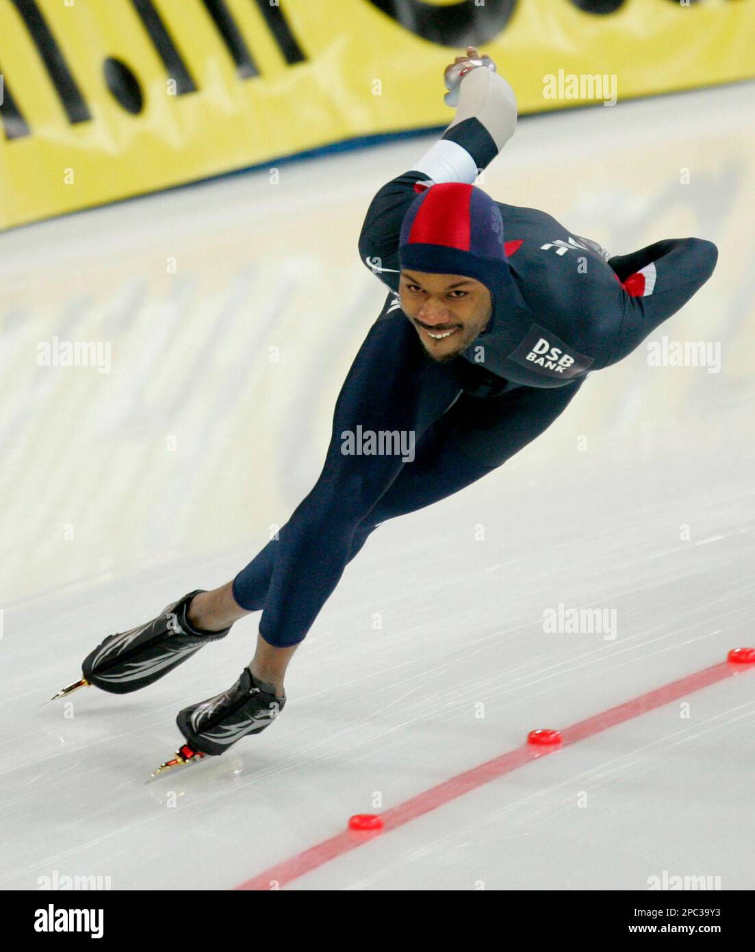 Men's bronze medal winner Shani Davis of the U.S. competes in a 1,000 ...