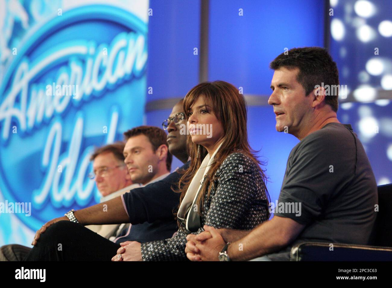 Ken Warwick, executive producer of "American Idol," Ryan Seacrest, the ...