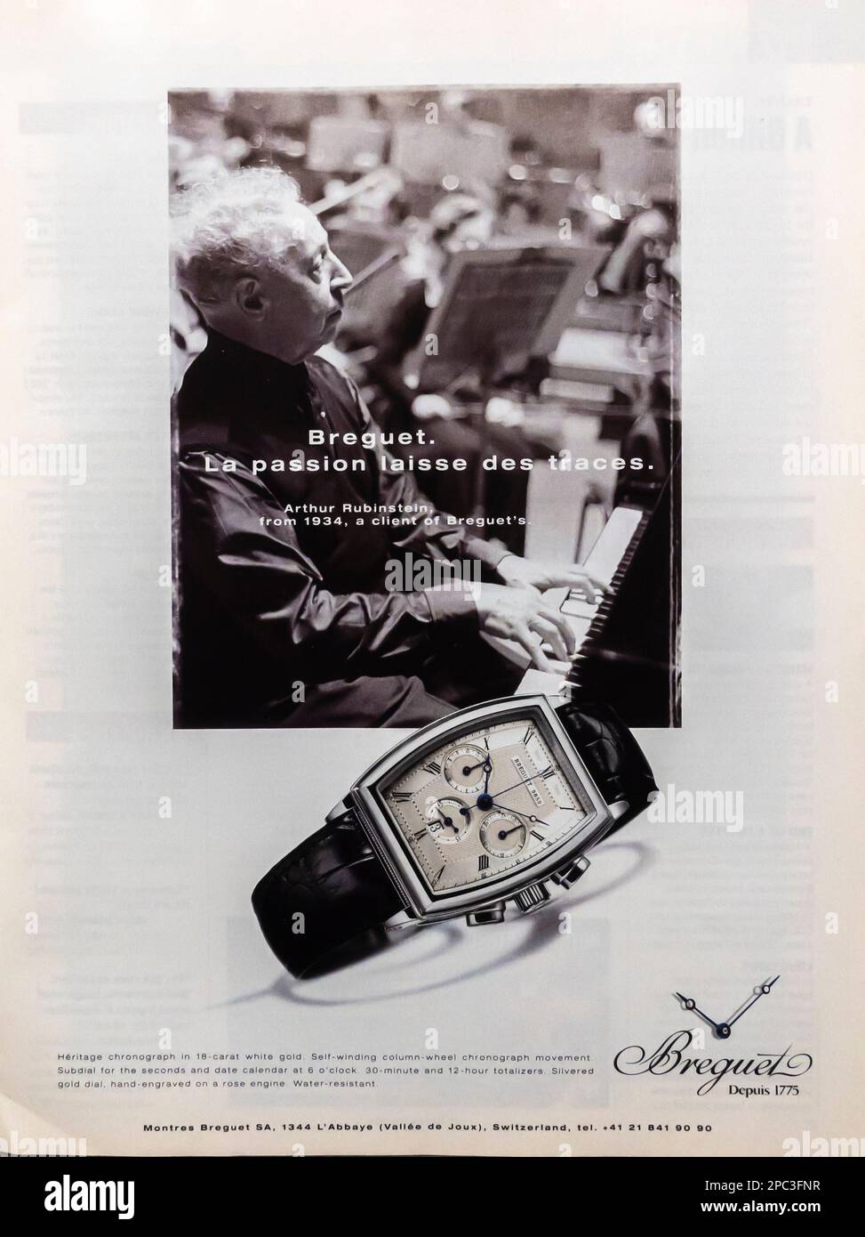 Breguet advert hi-res stock photography and images - Alamy