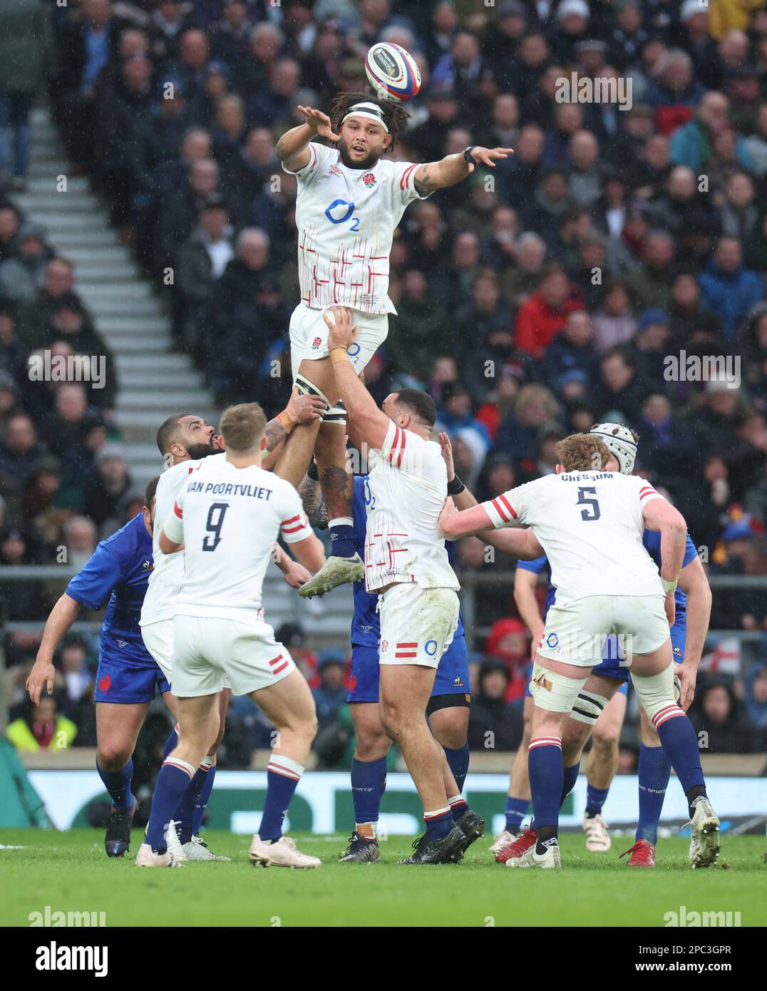 England's Lewis Ludlam during the 2023 Six Nations Championship Round ...