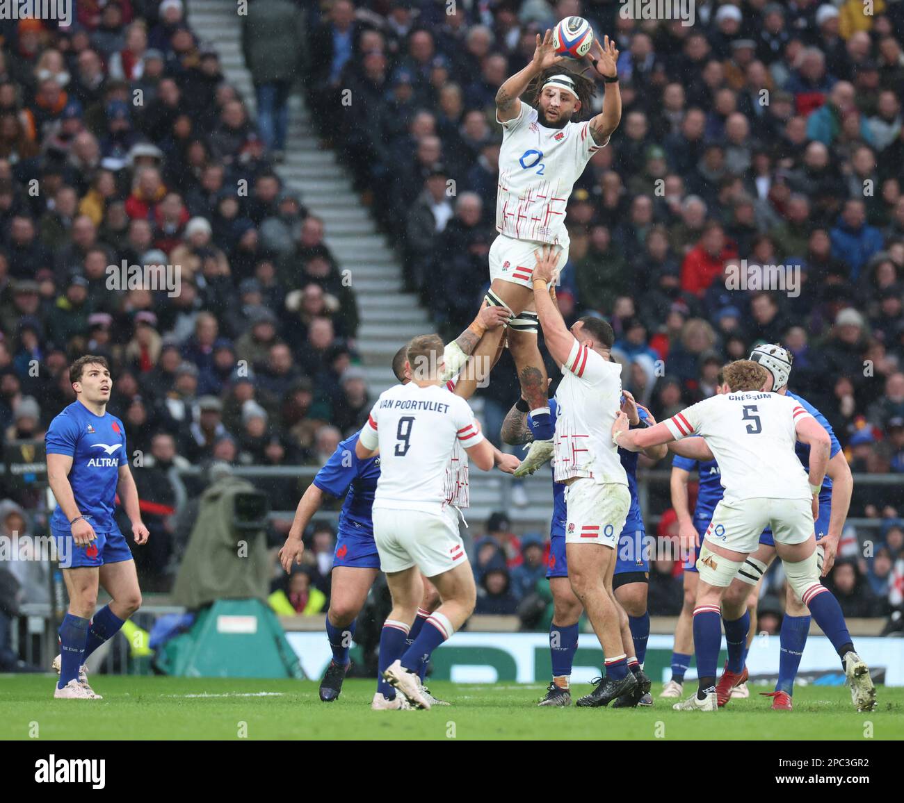 England's Lewis Ludlam during the 2023 Six Nations Championship Round ...