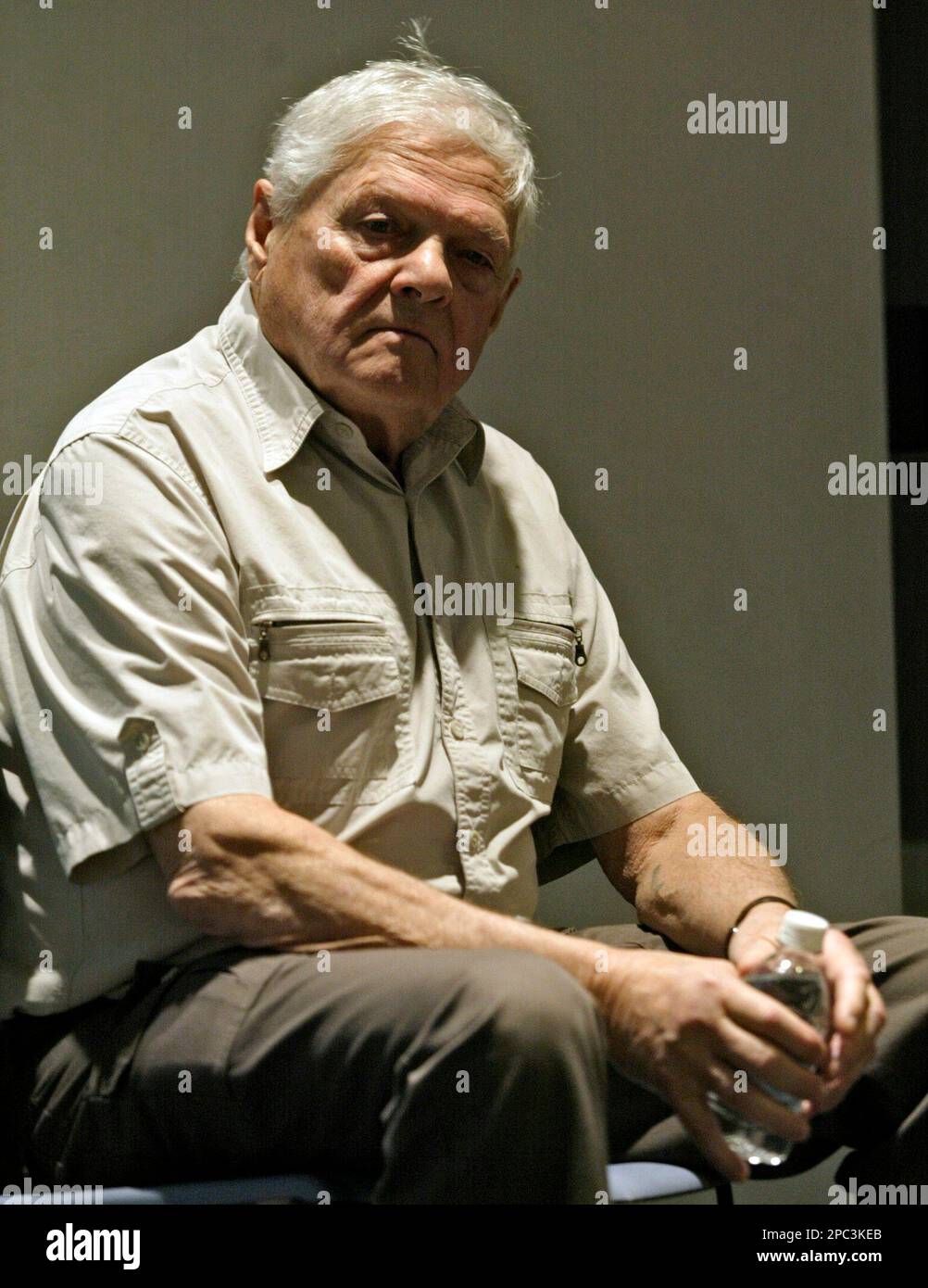 George Brady, older brother of Hana Brady of "Hana's Suitcase" waits to ...