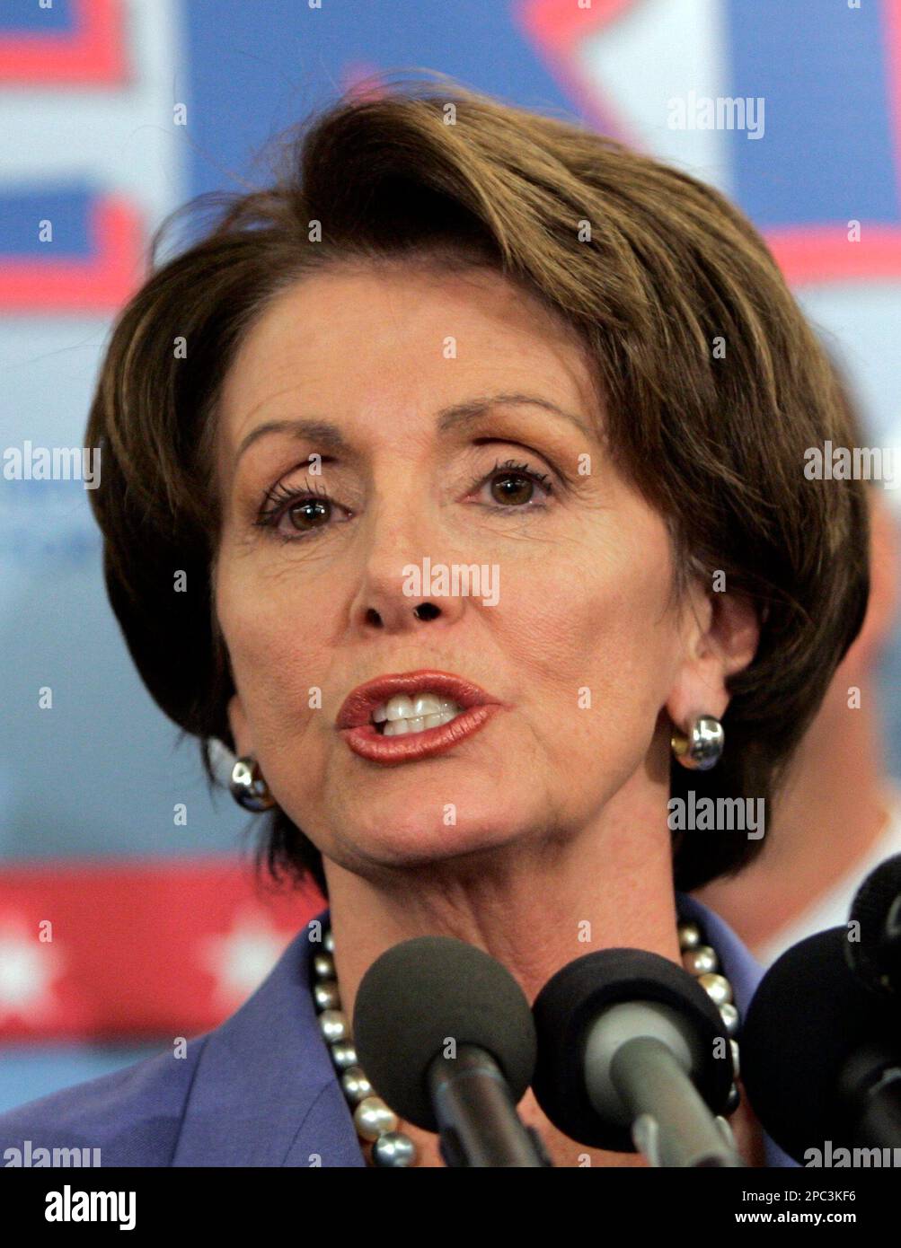House Speaker Nancy Pelosi of Calif., talks about the work of the 110th ...