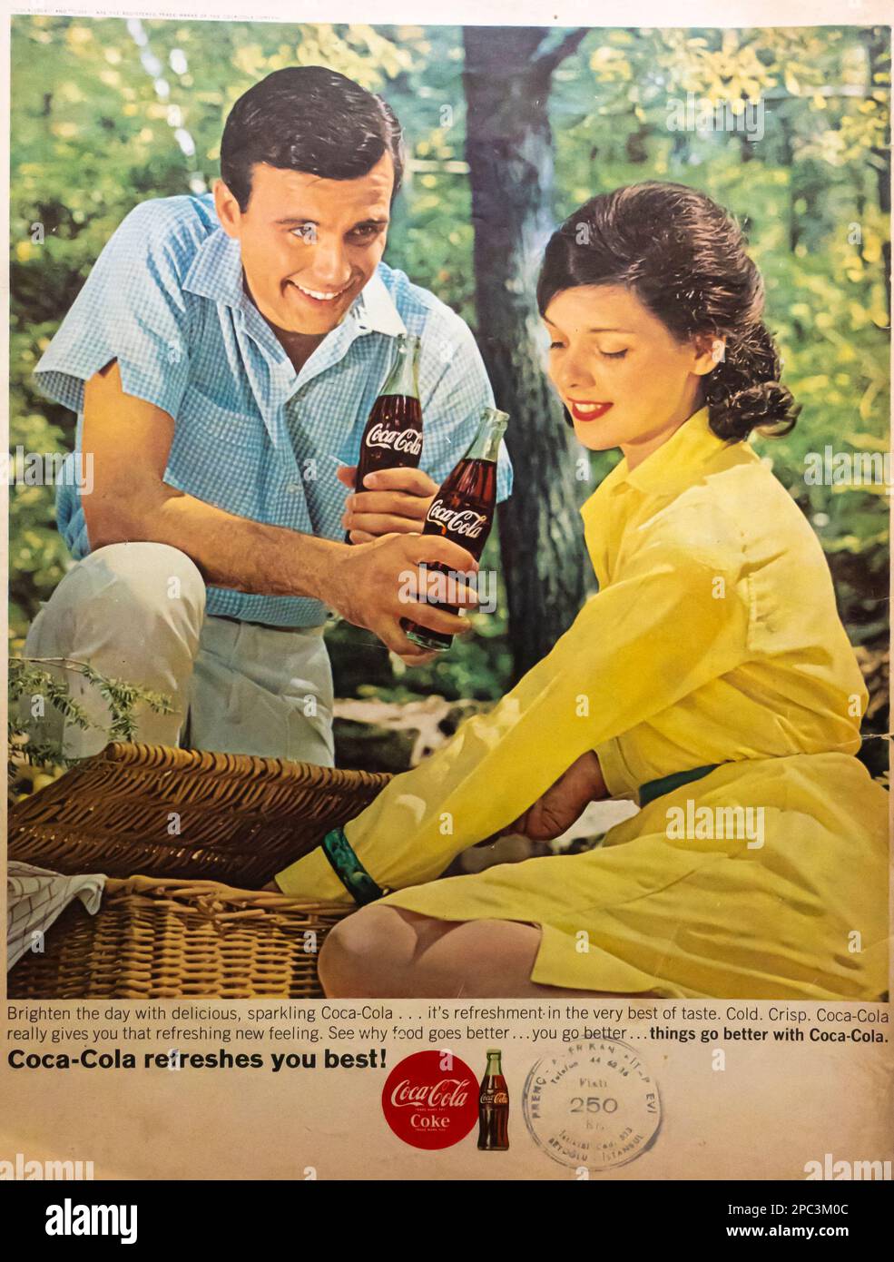 Coca-Cola advert in Life magazine June 15, 1964 Stock Photo - Alamy